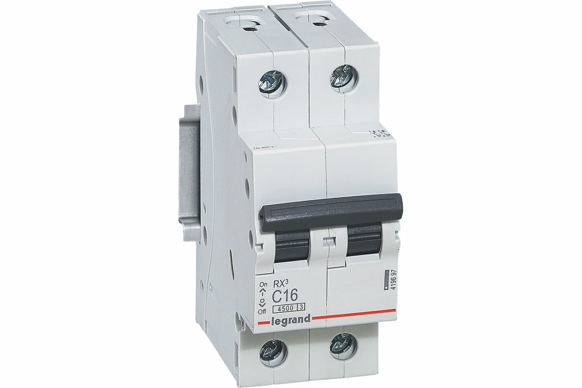 Legrand автоматический модульный выключатель 2п C 32A 4.5кА RX3 Leg 419700 1199882