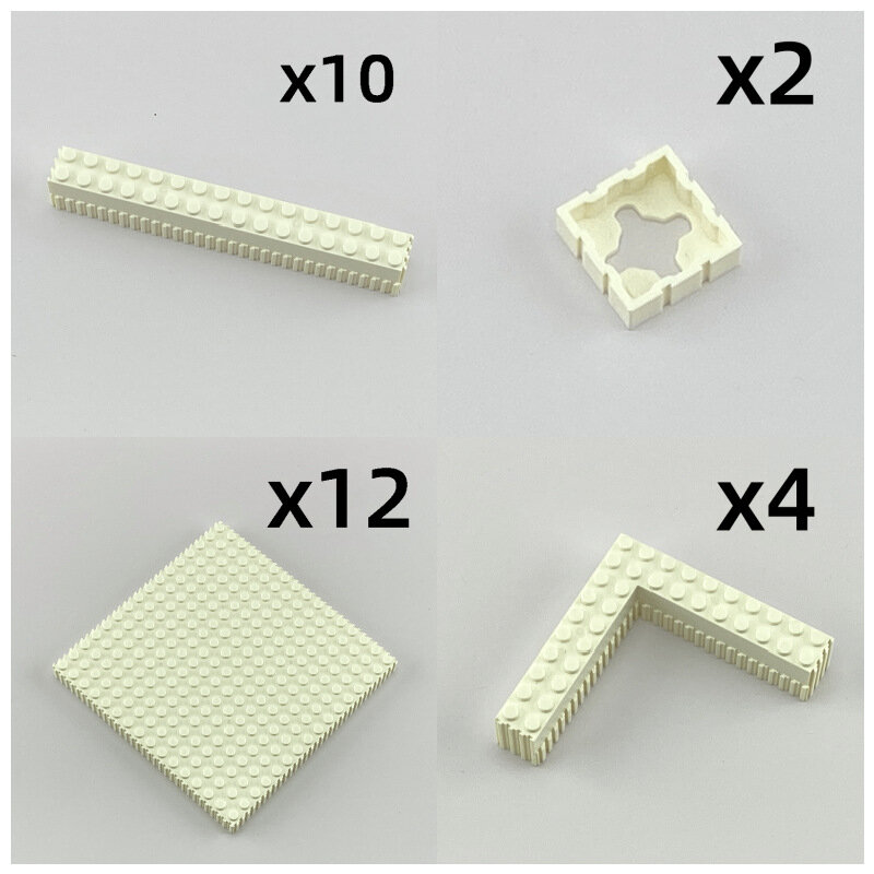 Маленькая деталь, совместимая с LEGO 65806, комбинация стен из строительных блоков, базовая плита, фигурка MOC, рамка пиксельной живописи, мозаичный пазл