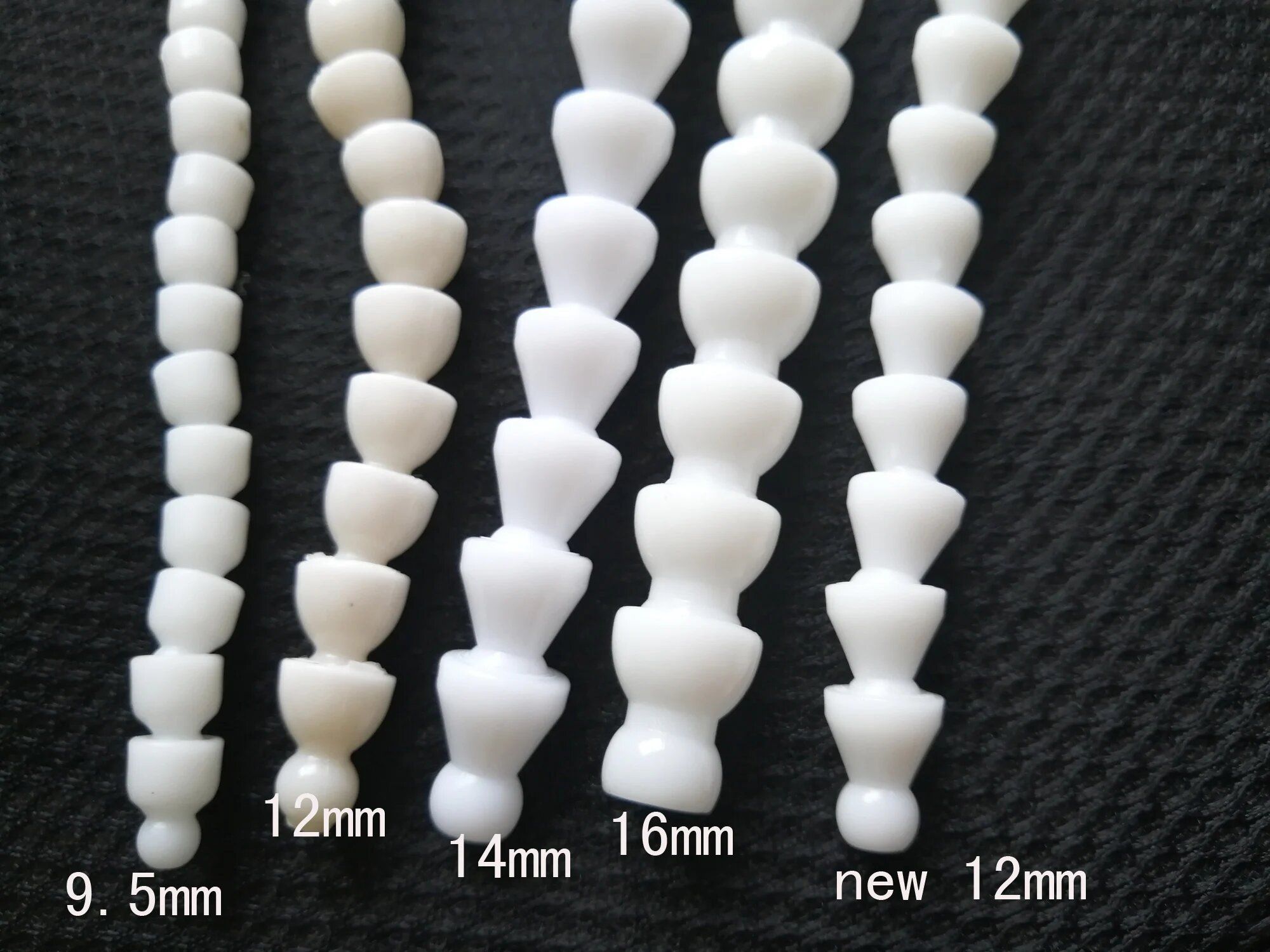 Пластиковые шарнирные бусины для кукол Masckaszem 7-25 мм 16mm, 10meter