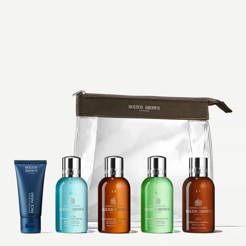 Molton Brown Набор средств для душа The Refreshed Adventurer Body & Hair Carry-On Bag, 430 мл
