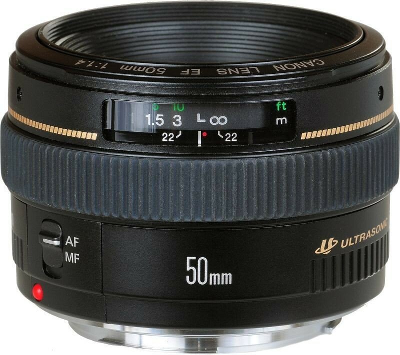 Объектив Canon EF 50mm f/1.4 USM, черный