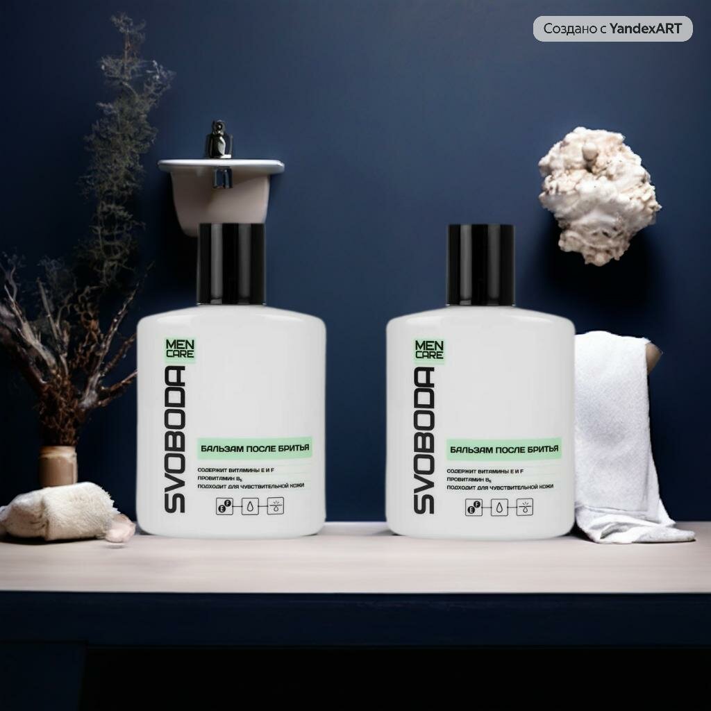 Бальзам после бритья Svoboda Men Care, для чувствительной кожи, 150 мл, 2 шт