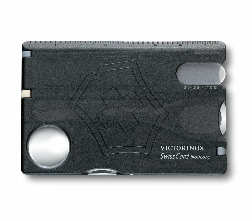 Швейцарская карта Victorinox SwissCard Classic, набор путешественника, чёрная