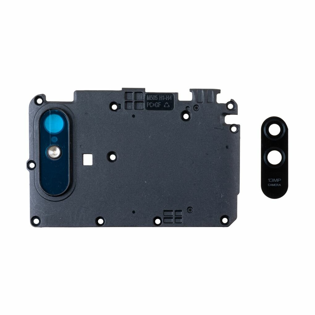 Cтекло основной камеры для Xiaomi Redmi 9A в сборе с рамкой Черный