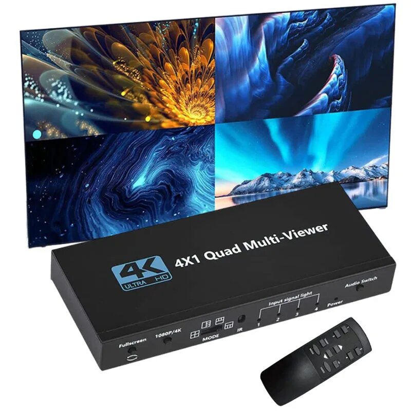 TITAK HDMI Multi-viewer 4x1 A 4X1, EU Plug