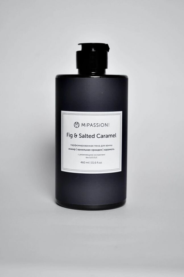 Парфюмированная пена для ванны Fig & Salted Caramel с календулой и экстрактами трав, инжир и соленая карамель, 460 мл