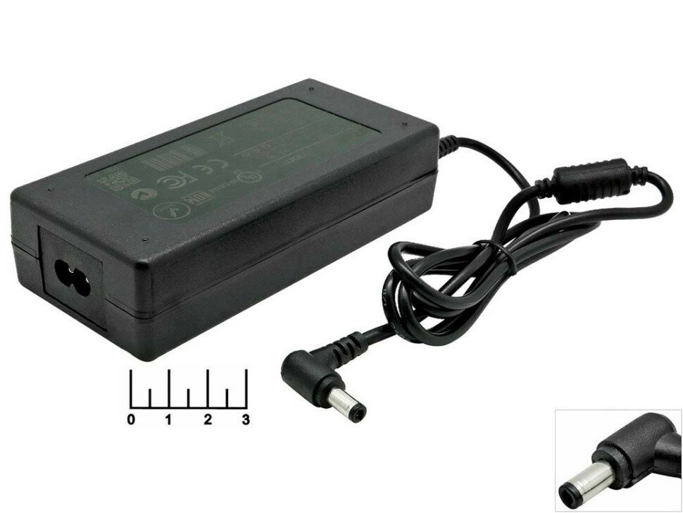 Зарядное устройство 22.5V 1.25A AC-N359 (5.5*2.5) без шнура (для пылесоса) (восьмерка) (угол)