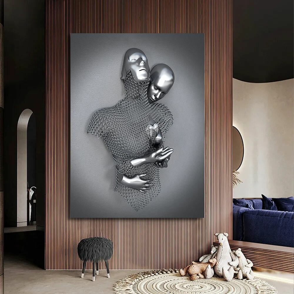 Картина в спальню над кроватью абстракция, 3d картина, 50х70 см.