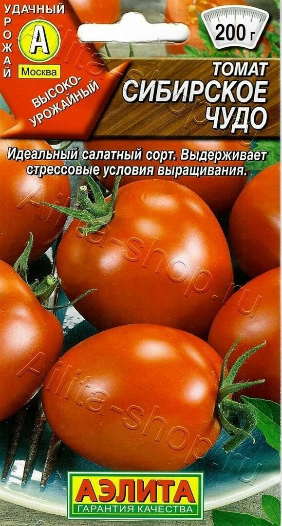 Томат Сибирское чудо, семена ( 3 упаковки )