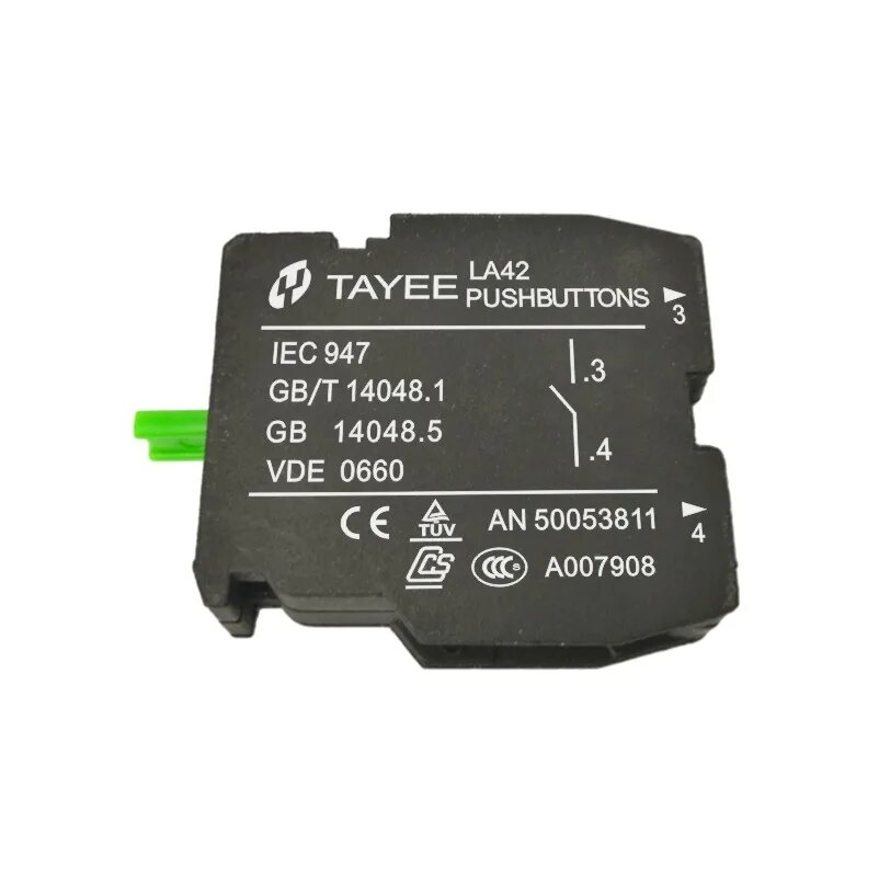 Контакты кнопки переключателя LA42 TAYEE 1NO
