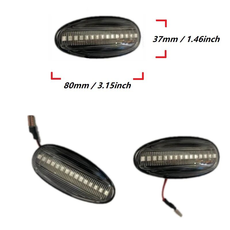 Для Mitsubishi Lancer Evolution 7 8 9 VII VIII IX 2000-2007 CP9A динамический светодиодный индикатор боковой габаритный указатель поворота лампа clear