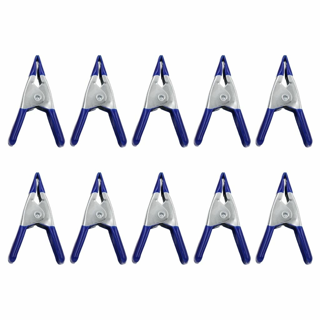 (10 шт) 2-дюймовое металлическое крепежное приспособление для деревообработки с А-образным зажимом-синий