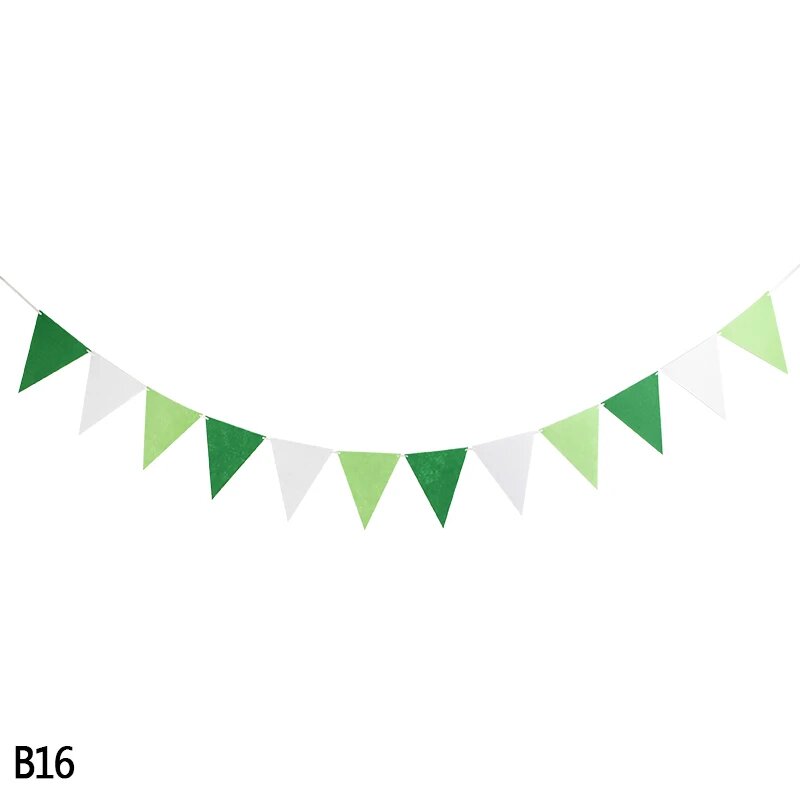 Фетровые флаги YONGSNOW, набор из 12 штук Зеленый, B16