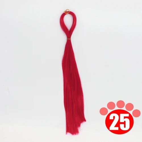 Волосы для куклы Ye Luoli 80 см Красный, 25