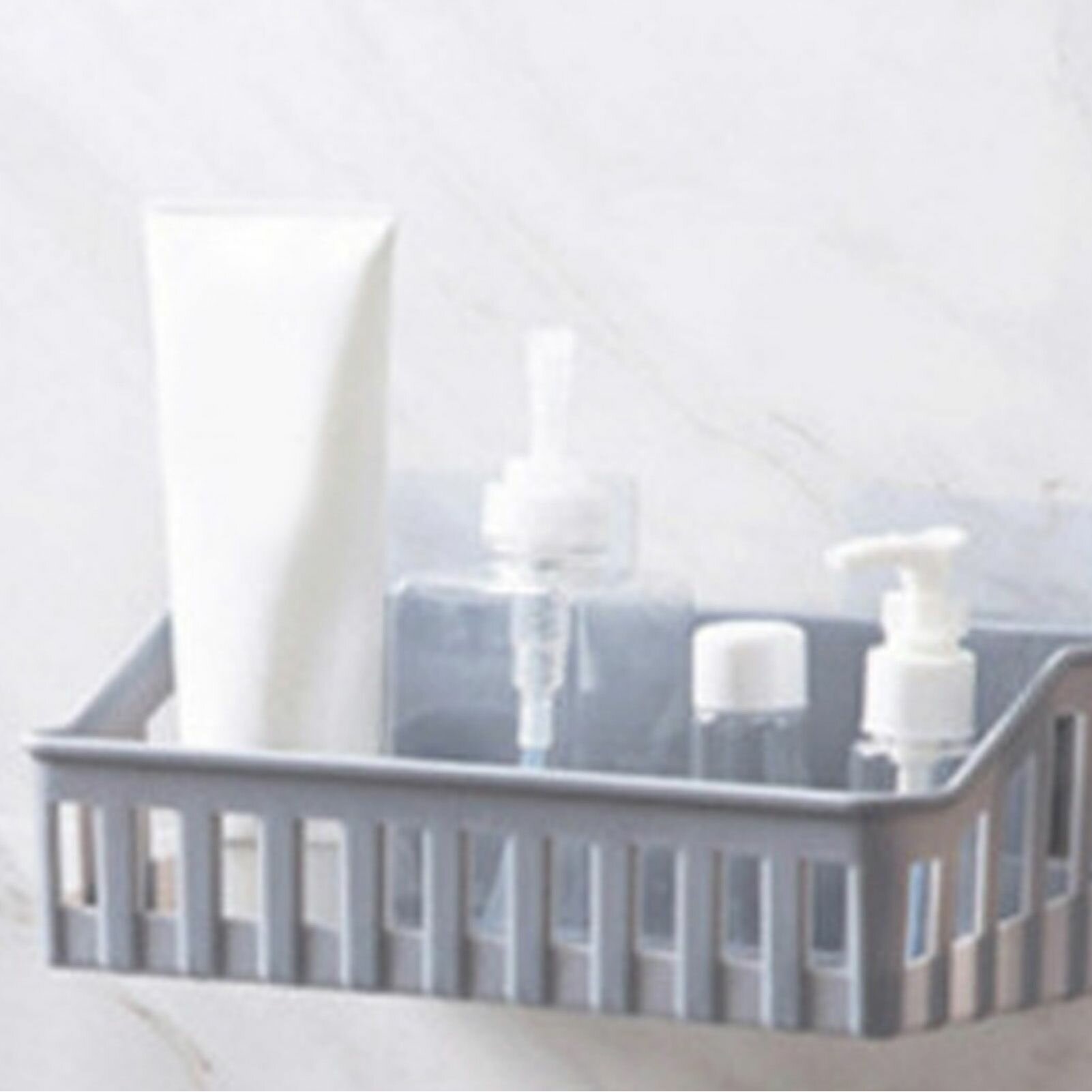 Полка для ванной комнаты настенная многофункциональная настенная корзина для хранения туалетных принадлежностей с полостью для косметики зубных щеток