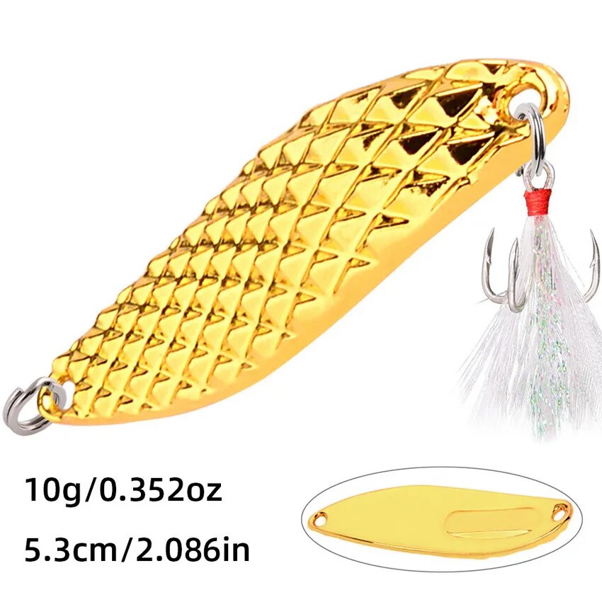 Блесна для рыбалки AOrace 10g Gold