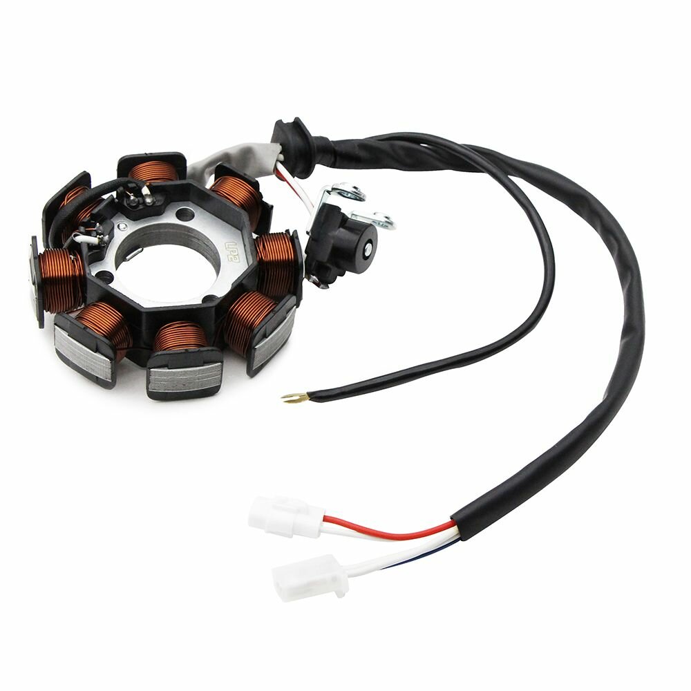 Обмотка генератора Статор Yamaha YBR125 05-06, 08-11, XT125 07-08 3D9-H1410-00, 3D9-H1410-01