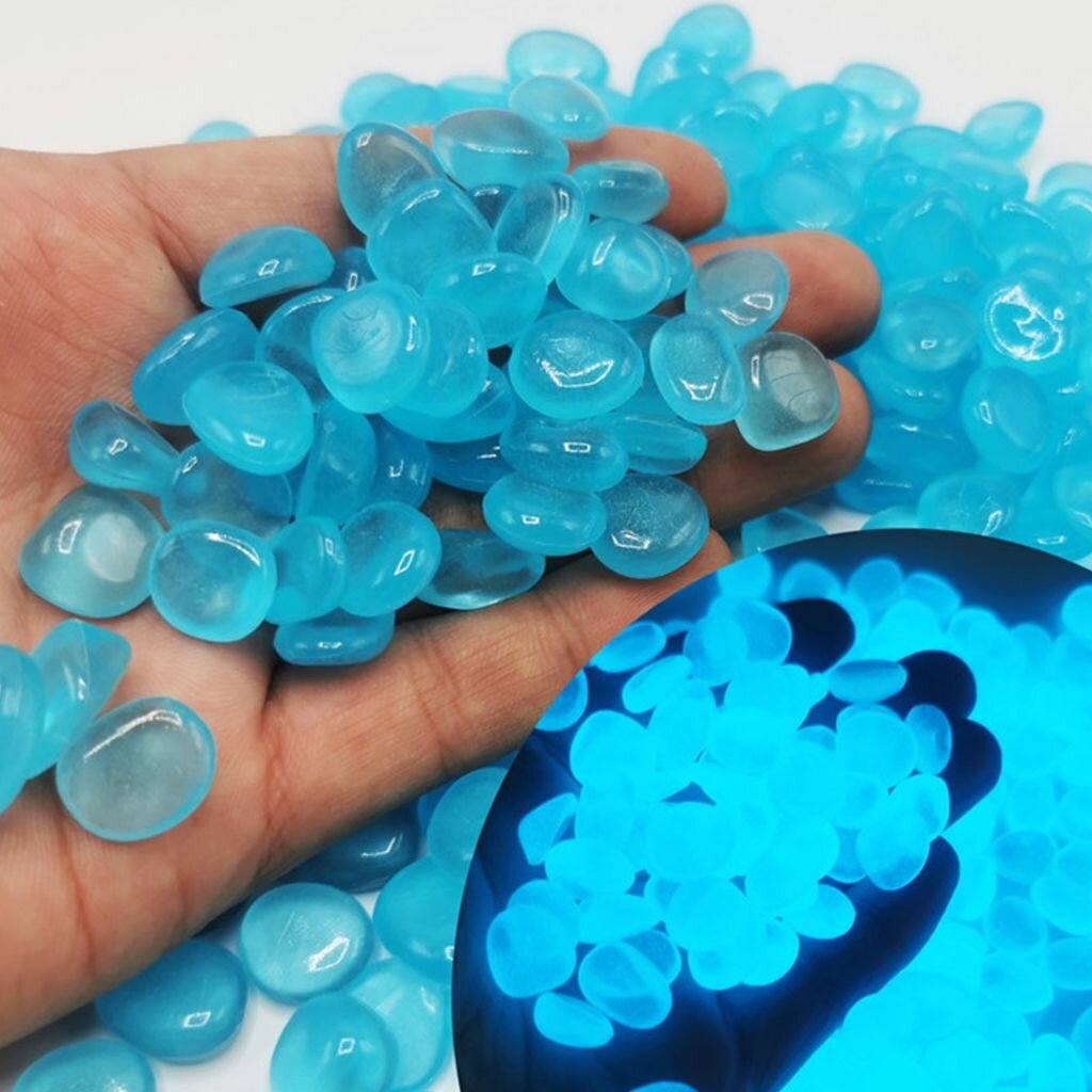 Украшение сада наружными светящимися камнями, Галькой, кристаллами для аквариума, каменными россыпями