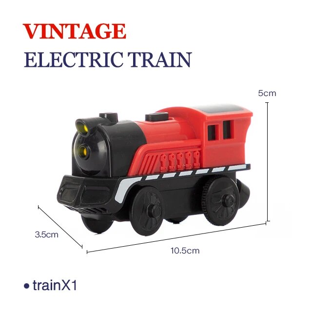 Магнитный электропоезд LM1997 для деревянных рельсов Electric car--A3