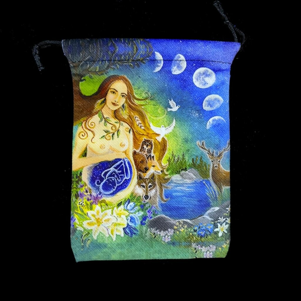 Сумка таро 5 x 7 -дюймовые шнурки для подарка