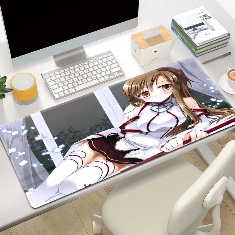 Коврик для мыши Liangcaida "B35-Девушка", ткань, нескользящий, 900х400х3 мм