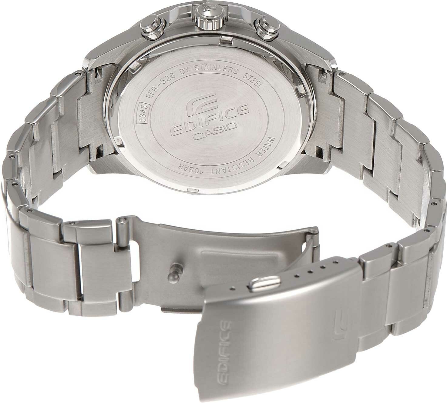 Наручные часы CASIO Edifice, серебристый/коричневый — фото 1