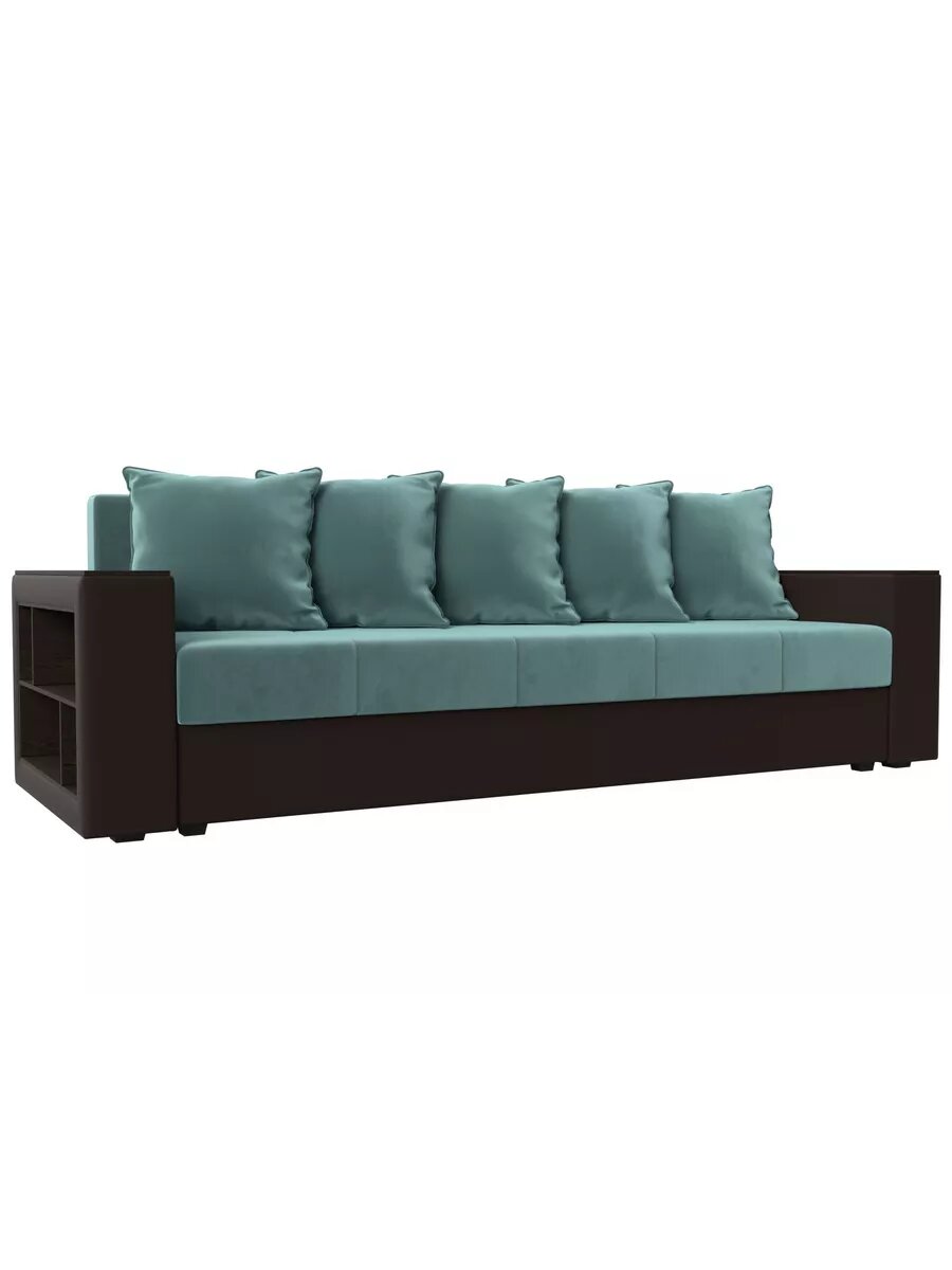 Диван прямой Дубай Лайт полки слева