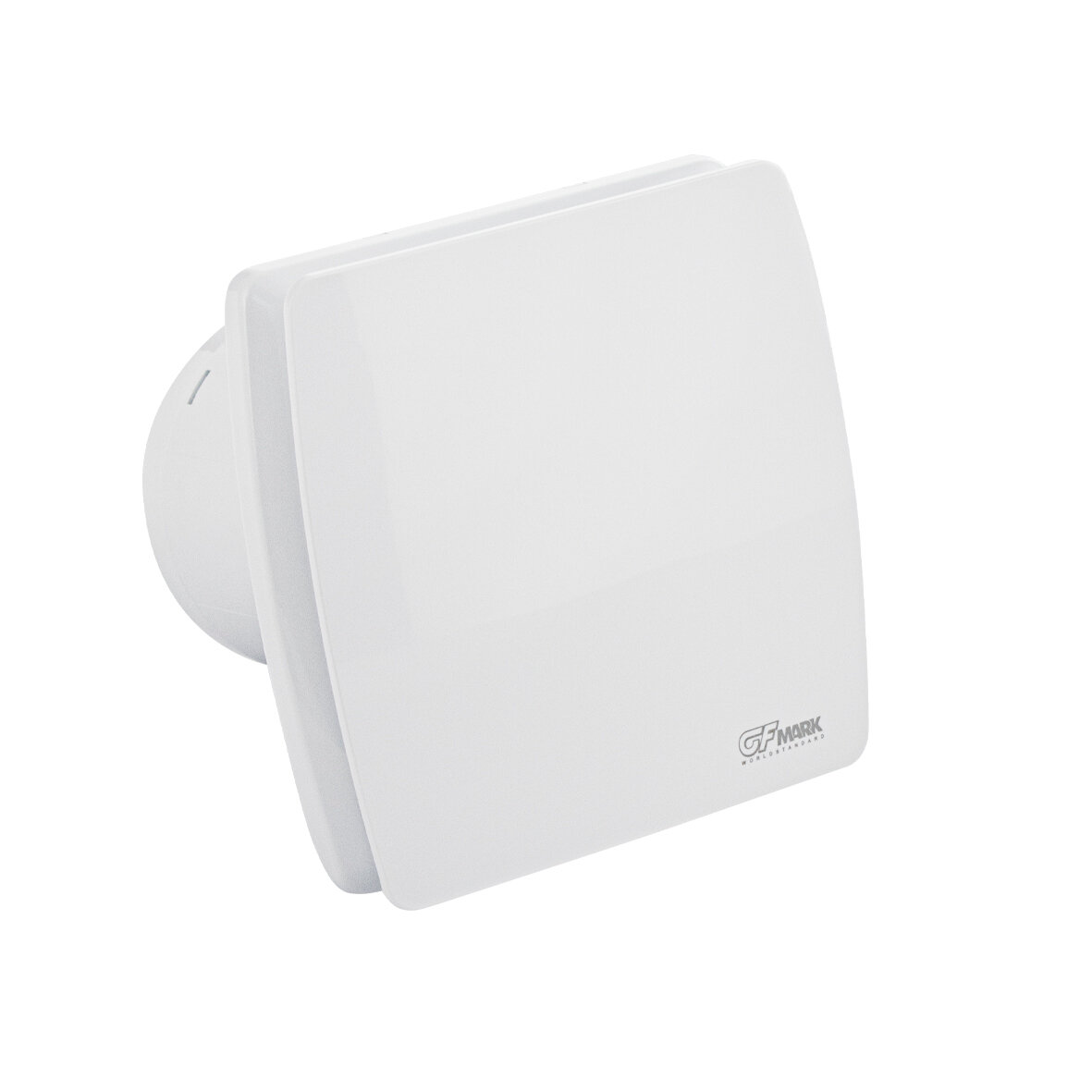 Вытяжной вентилятор GFmark 50042 белый D - 100 мм с обратным клапаном с таймером и сенсорным датчиком движения квадратный закрытый