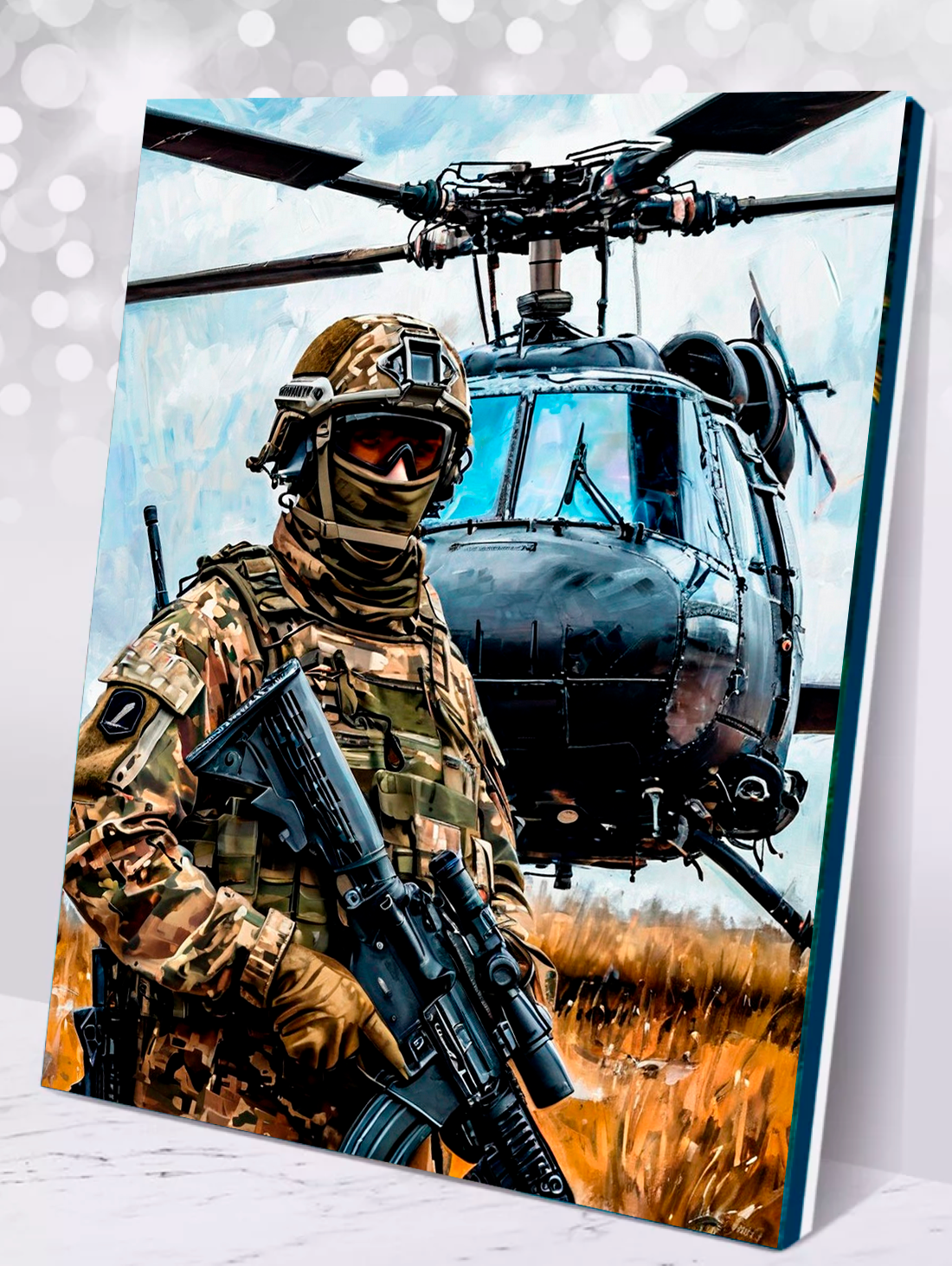 Картина по номерам "Воин" 40х50 см, хлопковый холст на подрамнике, акрил, АртТойс