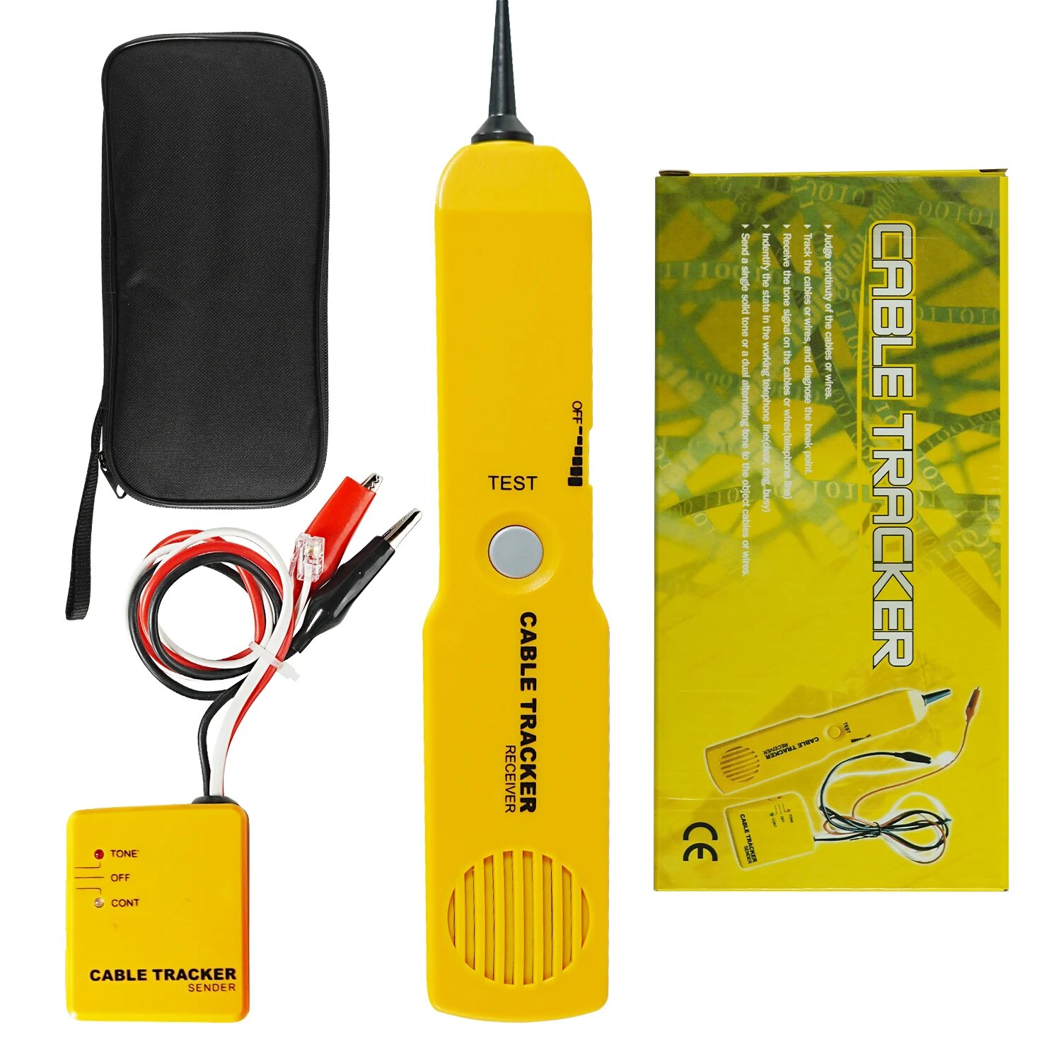 Новые комплекты зондов генератора, сетевой кабель, тестер непрерывности телефонной линии, поиск телефонной линии, детектор сигналов, локатор, инструмент