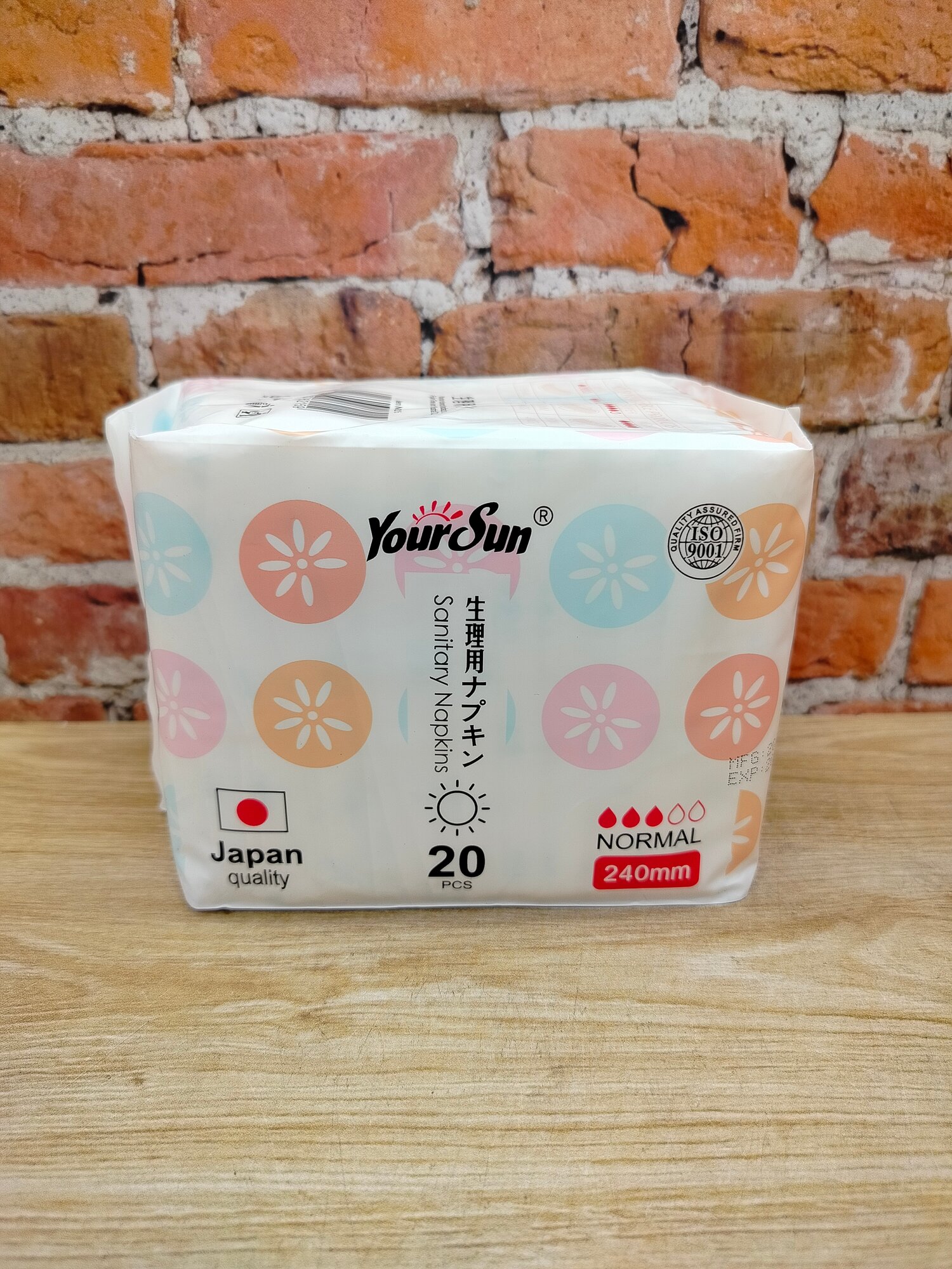 YourSun Женские гигиенические дневные прокладки 240 мм 3 капли 20 шт