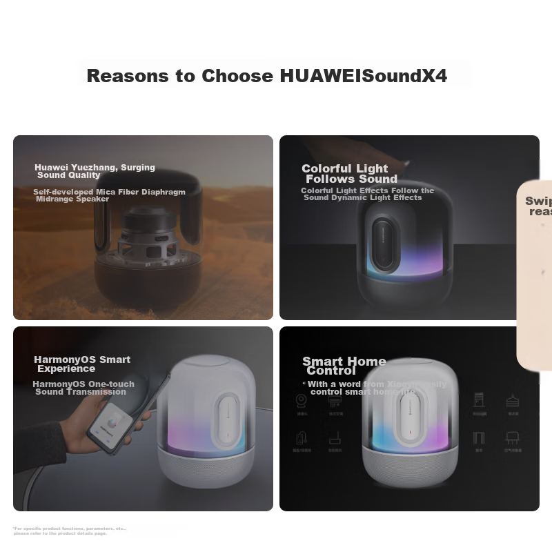 Портативная Bluetooth-колонка HUAWEI Sound X4, цвет Rhythm Black