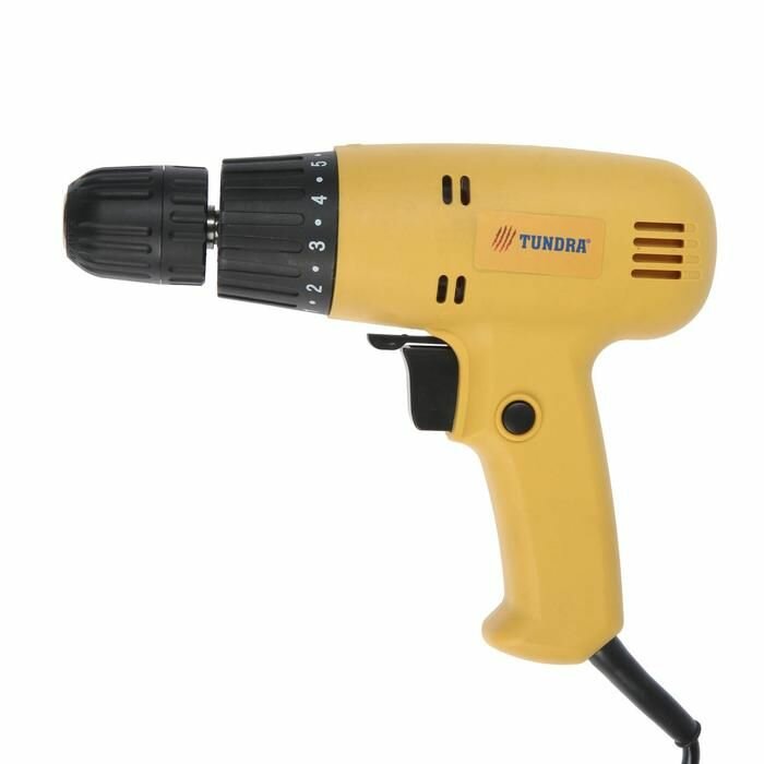 Шуруповерт Tundra сетевой, патрон БЗ, 280 Вт, 800 об/мин