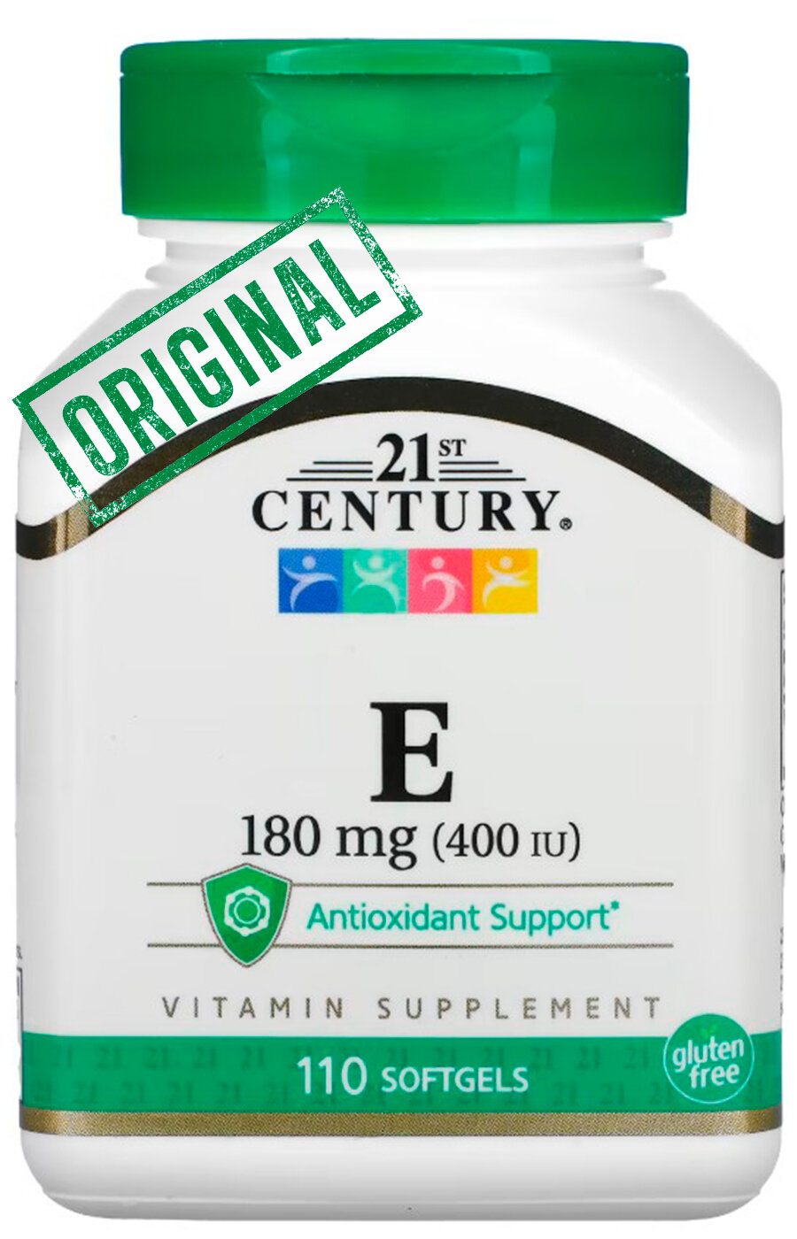 21st Century, Vitamin E, Витамин Е, мощный антиоксидант для здоровья и красоты, 400 МЕ, 110 мягких капсул