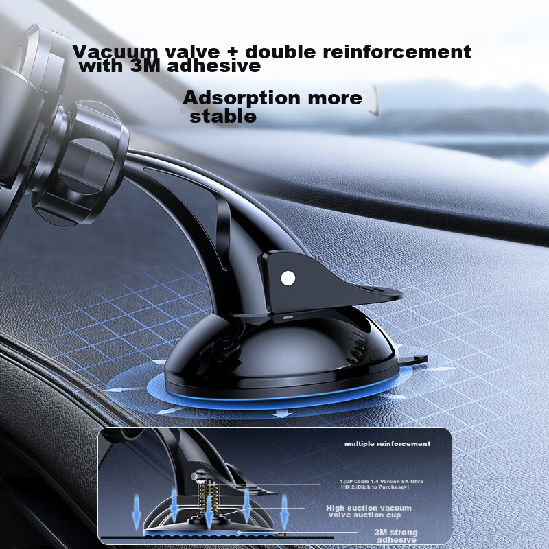 Baseus Car Phone Holder, Suction Cup Navigation Mount, Dedicated for Car Dashboard, Front Windshield, And Center Console