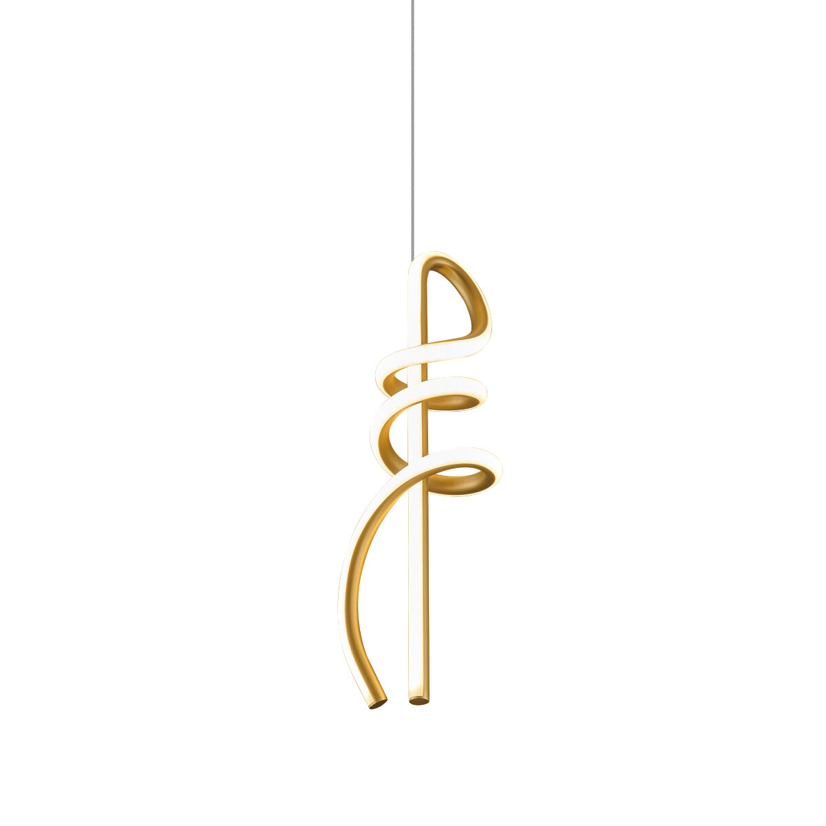 Подвесной светильник Delight Collection Clef MD24083012-1A gold, Золотой, LED, 1 x 14.4 Вт.