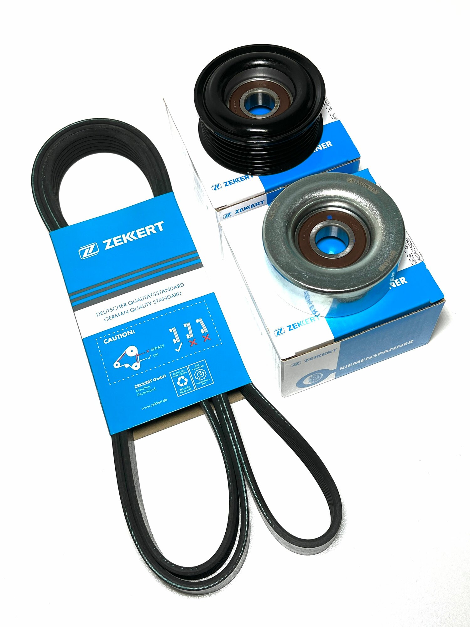 Ремень приводной + ролики для Mazda 3 BK 1.6 (Мазда 3 БК 2003 - 2009) Zekkert