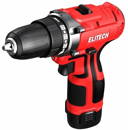 Шуруповерт аккумуляторный ELITECH ДА 12Л2 (E2201.043.01)
