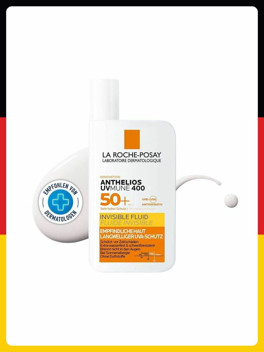 Средство солнцезащитное La Roche Posay Anthelios Invisible Fluid UVMune400 SPF50 +, 50 ml liquid