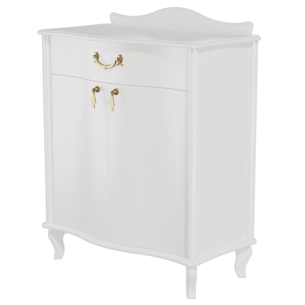 Комод Мебелик Джульетта с распашными дверцами молочный дуб Размеры: Высота 960мм Глубина 420мм Ширина 750мм