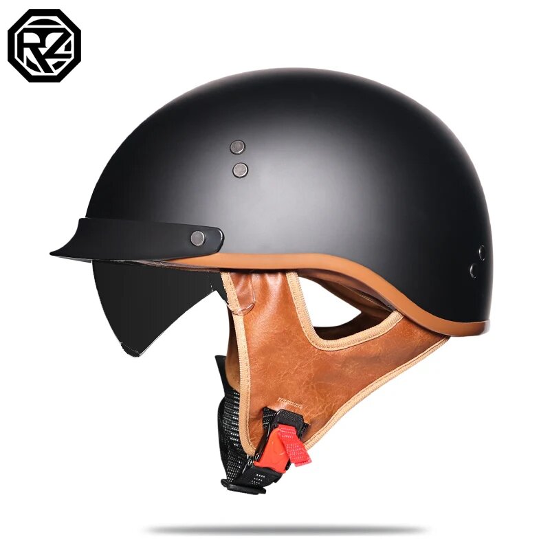 Мотоциклетный шлем с линзами, ретро полушлем, реактивный шлем, открытый шлем, скутер, крейсер, L, 7