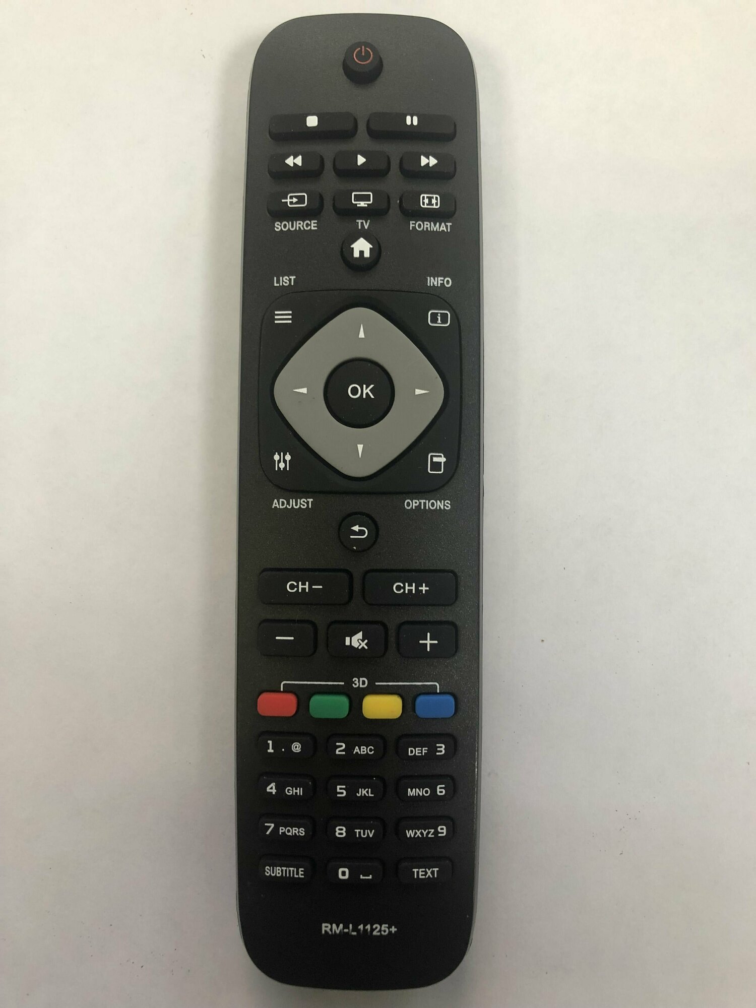 Пульт управления для телевиоров Philips RM-L1125+, универсальный, черный