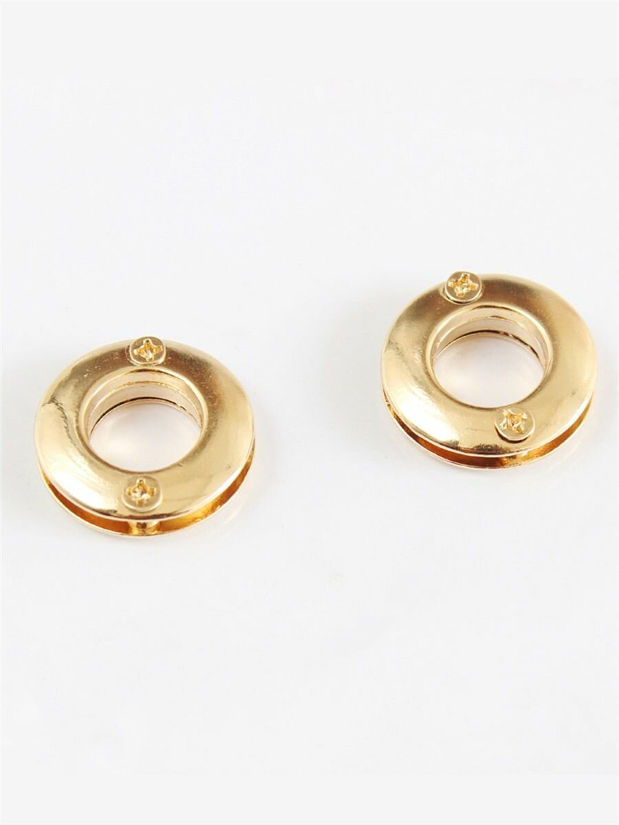 Люверс винтовой латунный, 14 мм, 2 шт