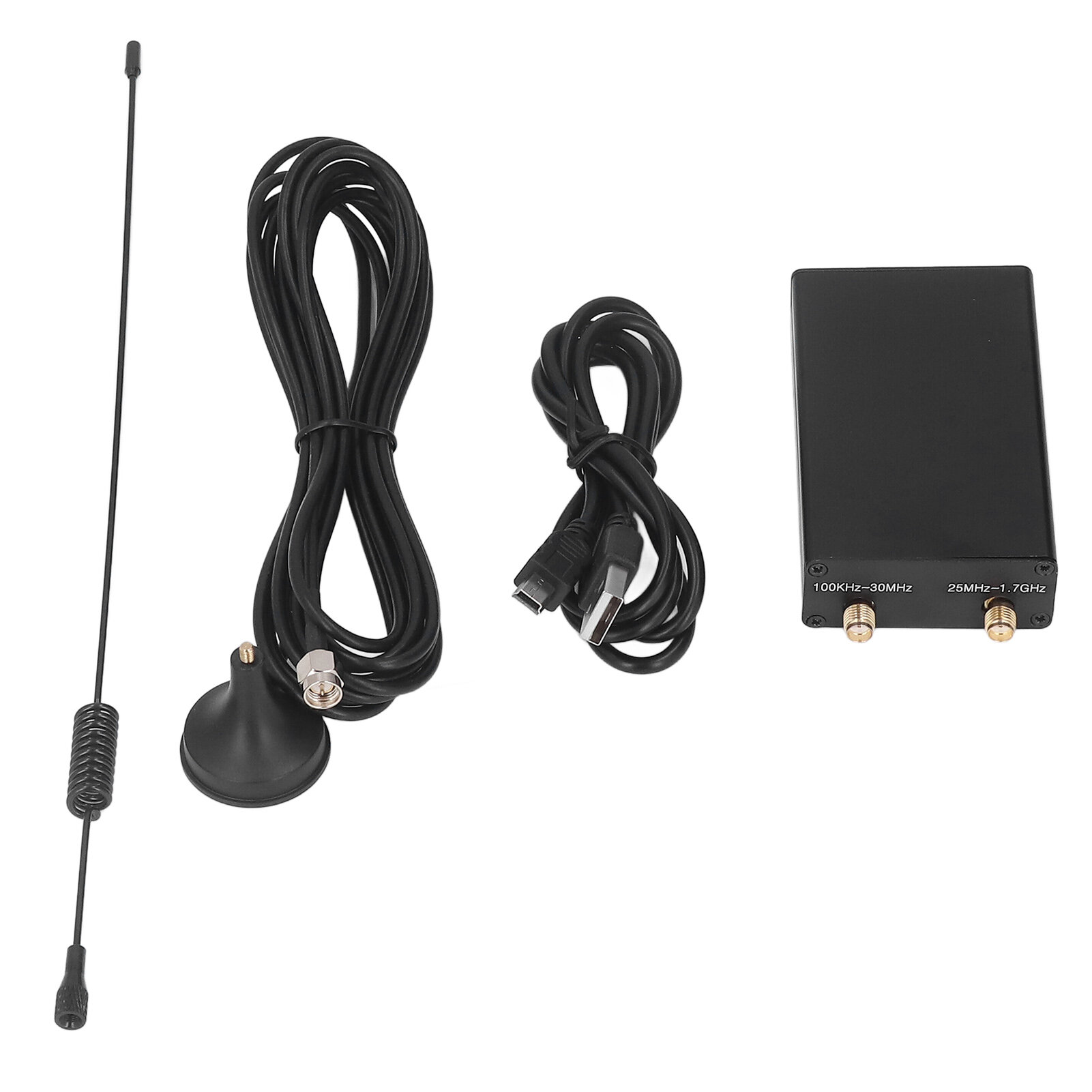 Радиоприемник 100 кГц – 1,7 ГГц, AM/FM/CW/DSB/LSB/USB, с антенной