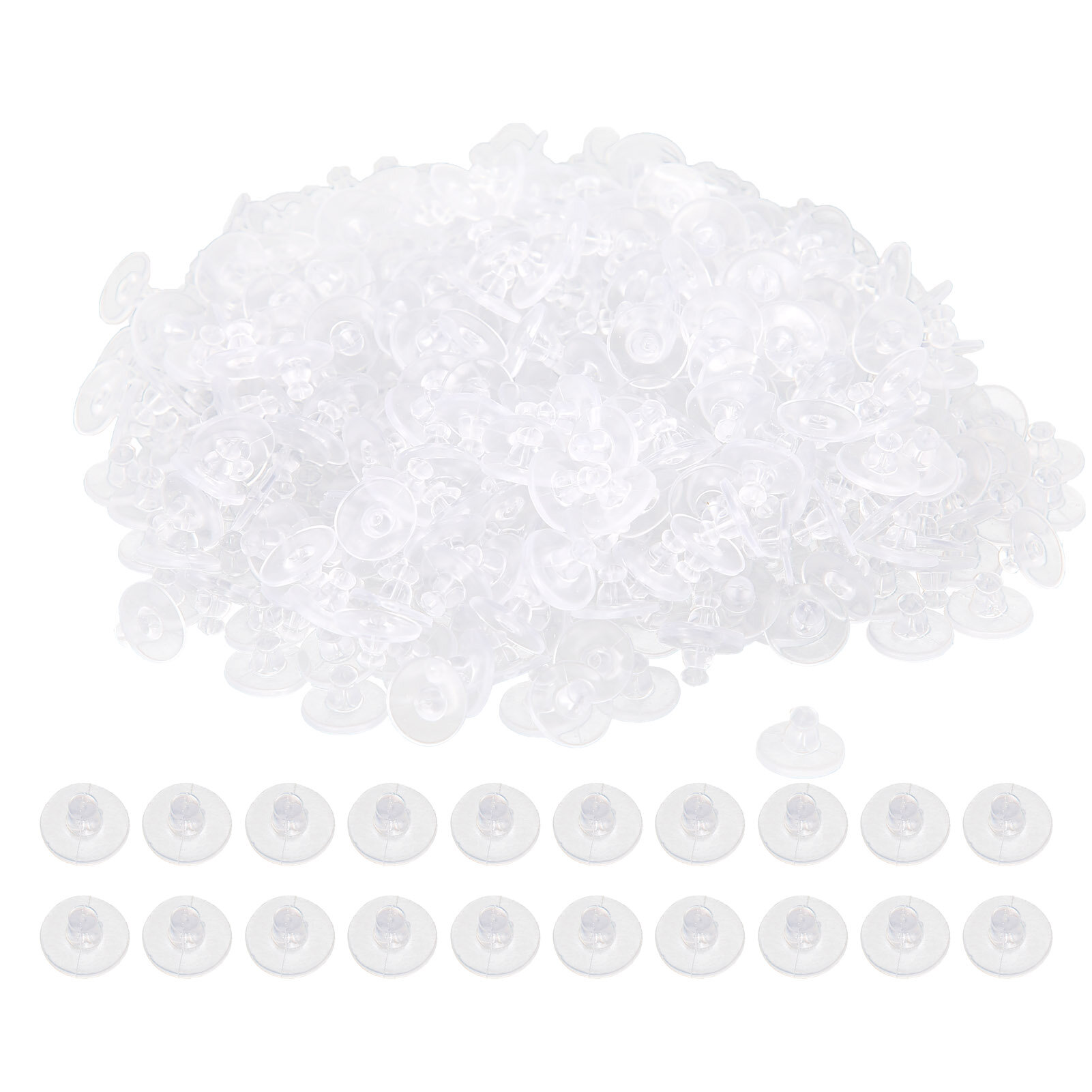 500 шт. DIY серьги задняя пробка силиконовые прозрачные серьги с фиксирующей подложкой аксессуар для беруш