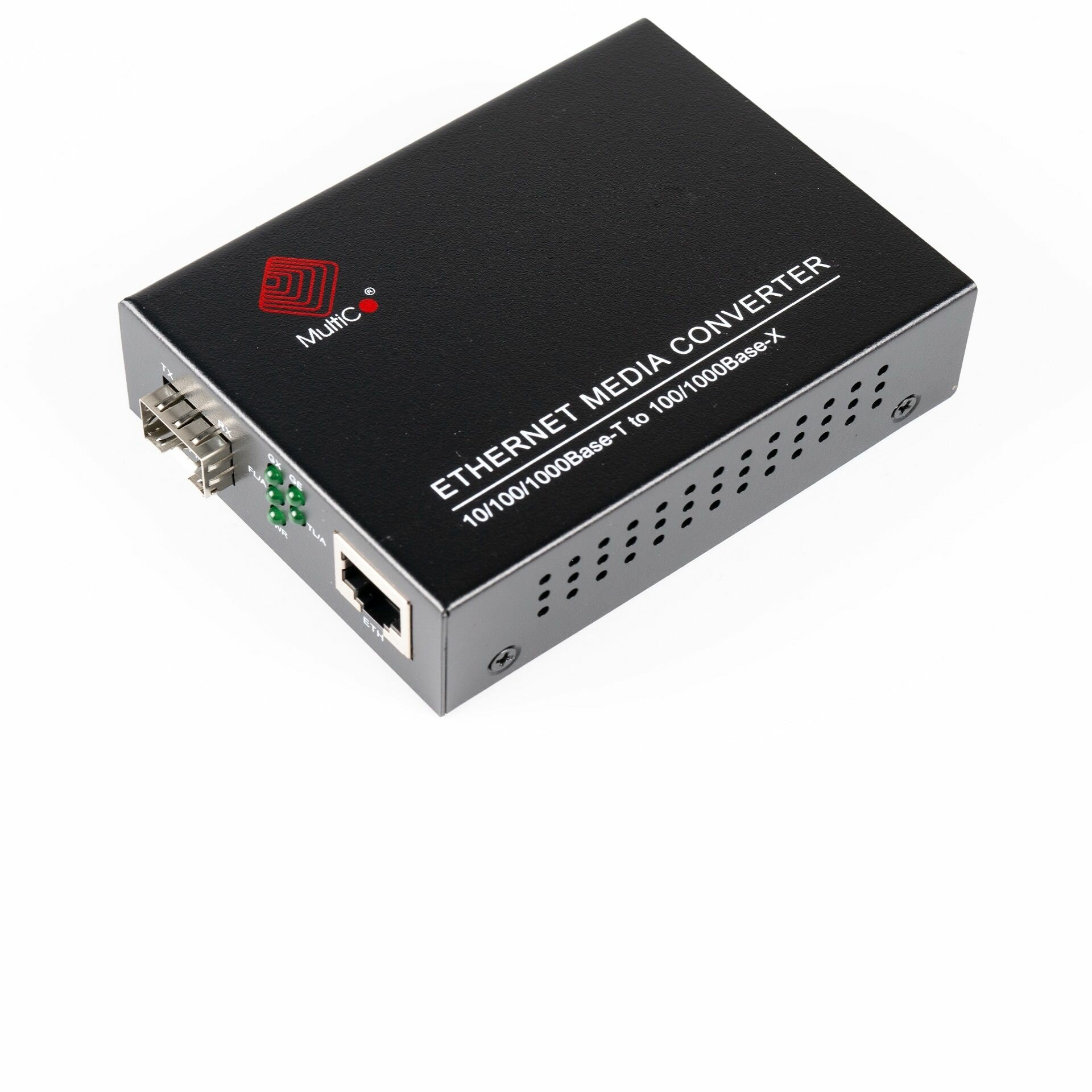 Медиаконвертер оптический MultiCo MY-MC1110SFP, "витая пара"- оптоволокно, 10/100/1000Base-T RJ45 - 100/1000Base-X SFP