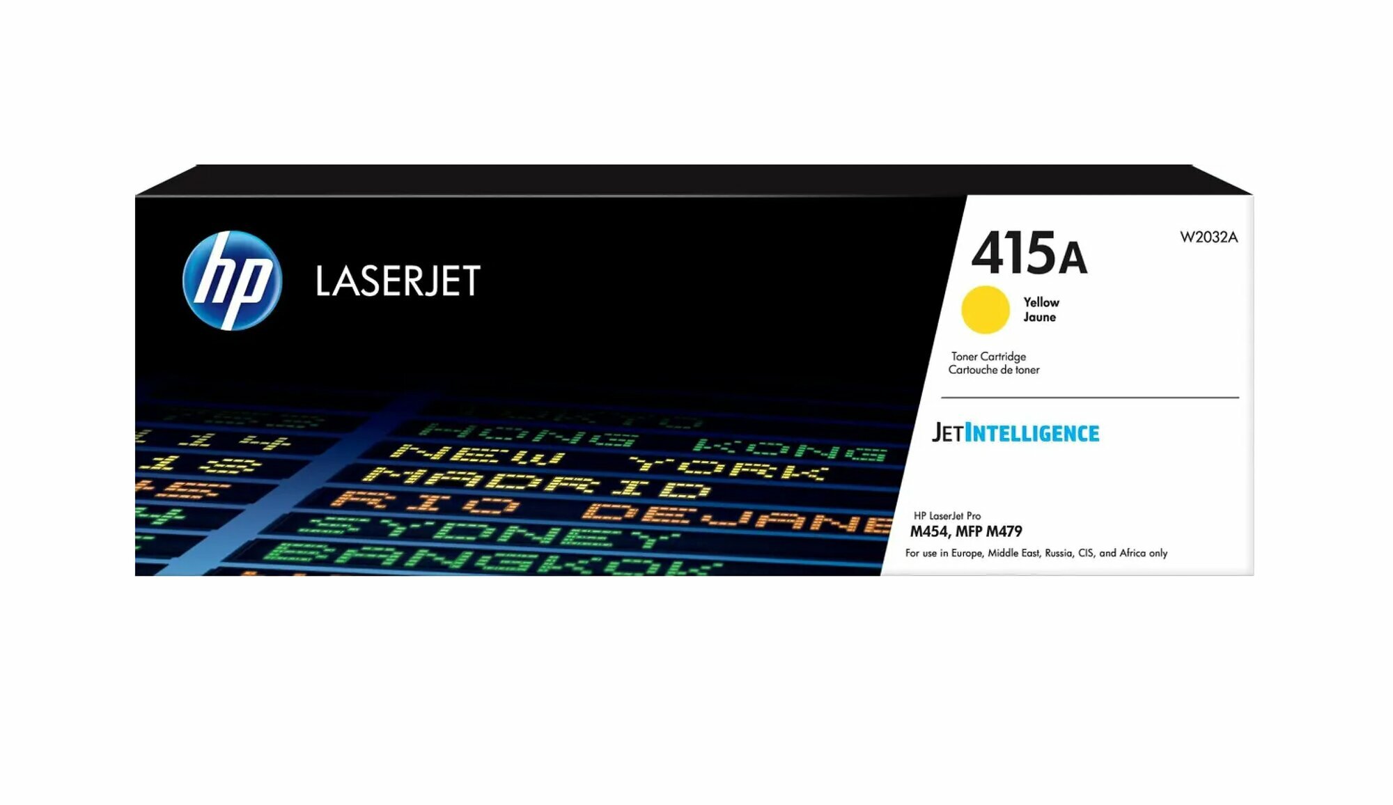 HP W2032A Тонер-картридж оригинальный 415A желтый Yellow 2.1K для LaserJet M455, 480, 454, 479