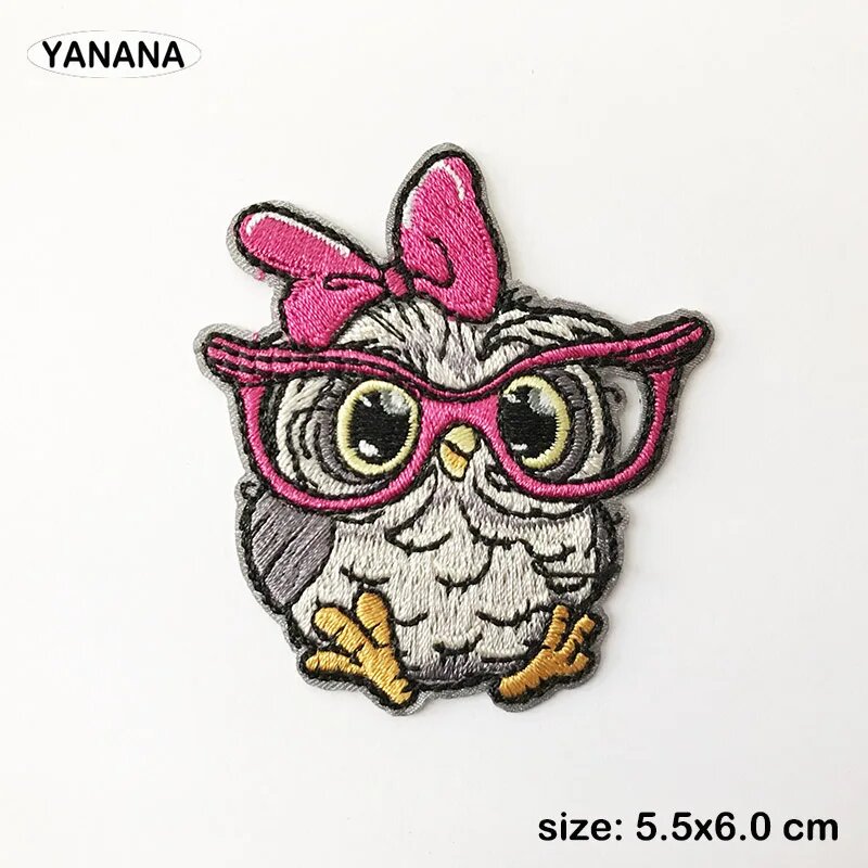 Нашивки с совой YANANA Розовый, MM9
