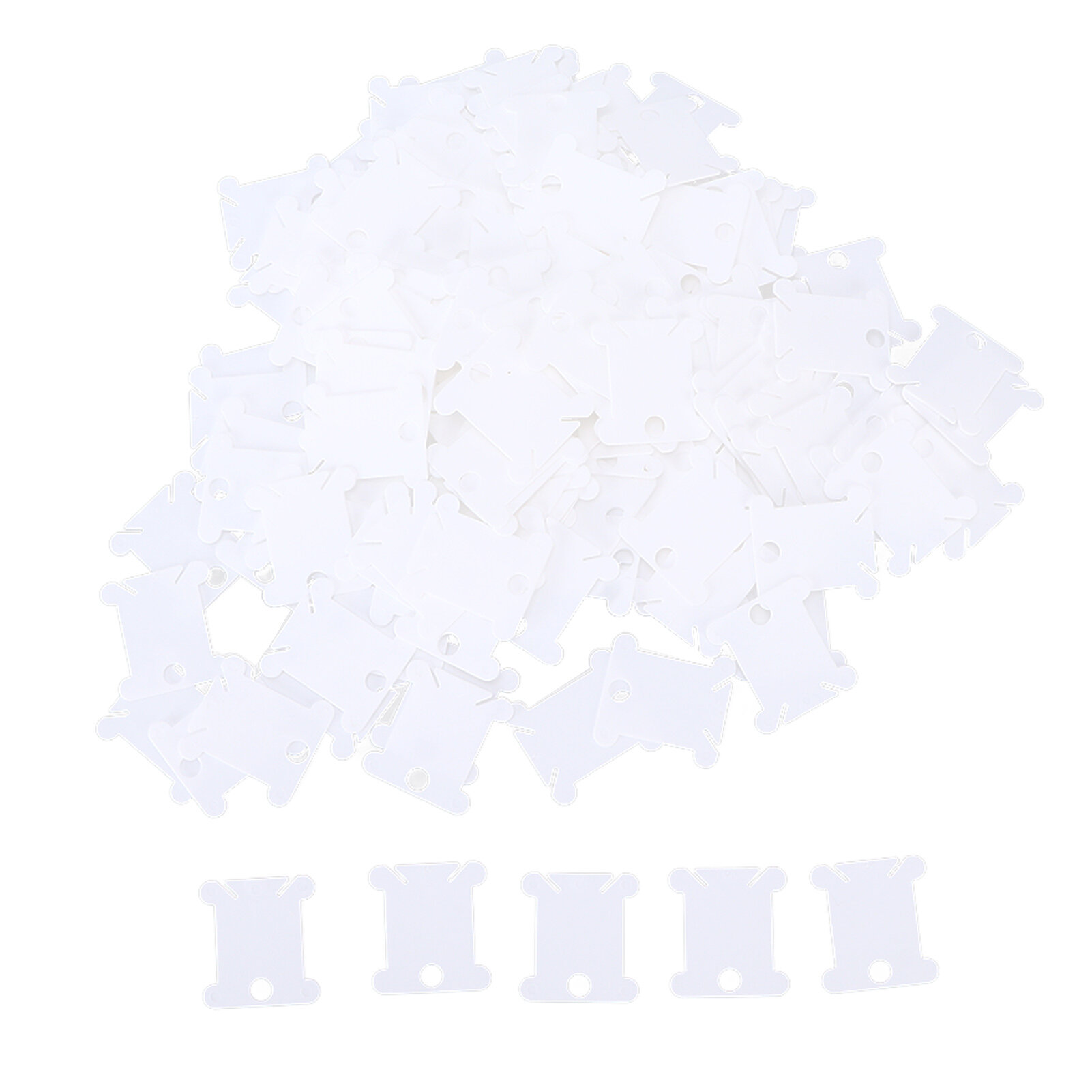 300 шт. пластиковых катушек для ниток для шитья, функция сортировки и хранения, защита от ржавчины, красивый и практичный набор для хранения швейных ниток своими руками.