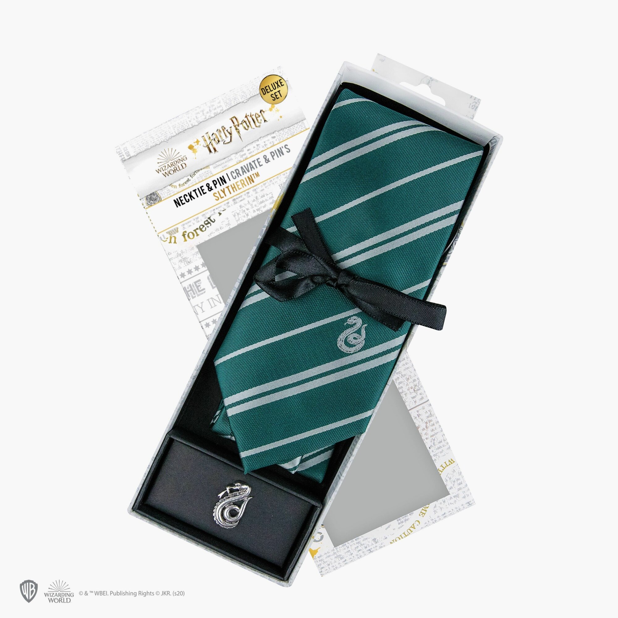 Галстук делюкс Слизерин Гарри Поттер, карнавальные аксессуары (Англия, оригинал)